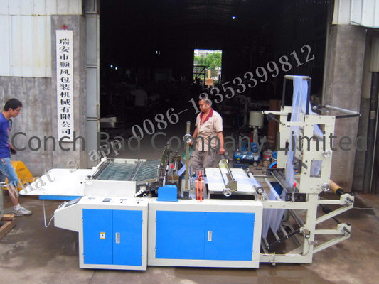 Disposable Soft Loop Handle Plastic Bag Making Machine for HDPE / LDPE