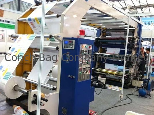 High Speed Flexo Printing machine printing polyethylene plastic