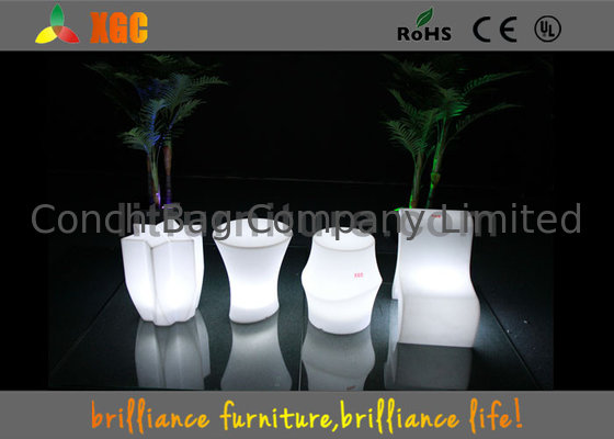 Polyethylene Bar Furniture LED lighting bar stools With Wireless Remote Control