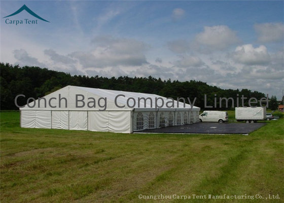 Chic Aluhall Outdoor Party Tents White / Clear PVC Fabric Flame Retardant