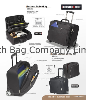 Large Sports Trolley travel luggage Bags , Separate end zippered shoe pocket