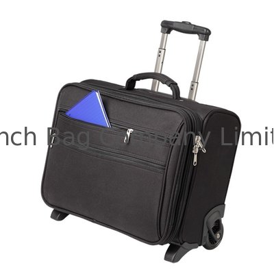 Large Sports Trolley travel luggage Bags , Separate end zippered shoe pocket