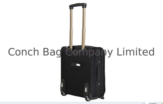 Polyester fabric external 2 wheels roller gear bag trolley travel luggage