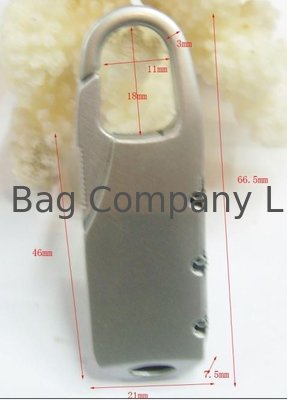 Travel Luggage Bag 3-Digit padLock