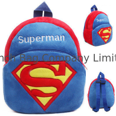 Lovely Cartoon Superman Kids School Backpacks Personalized For Promotion Gifts