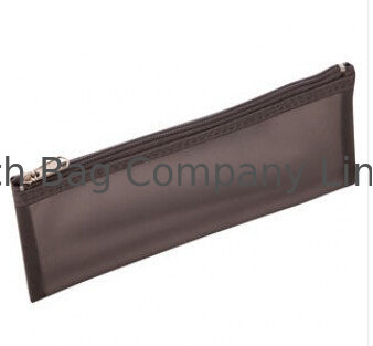  Clear Purple PVC Zipper Bank Bags Cosmetic Bag Makeup Case Toiletries Holder