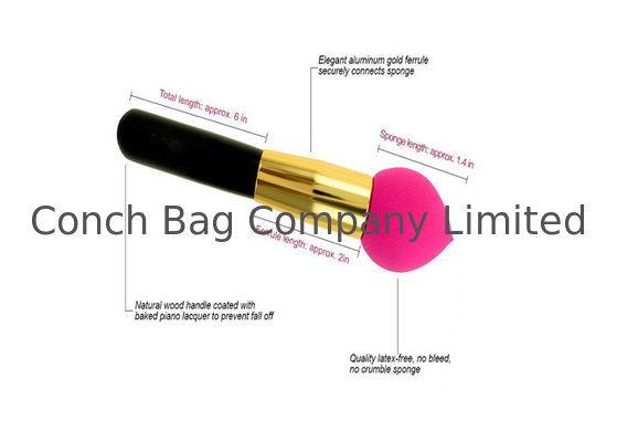 Ladies Pro Powder Puff Makeup Blending Sponge Brush For Liquid Foundation