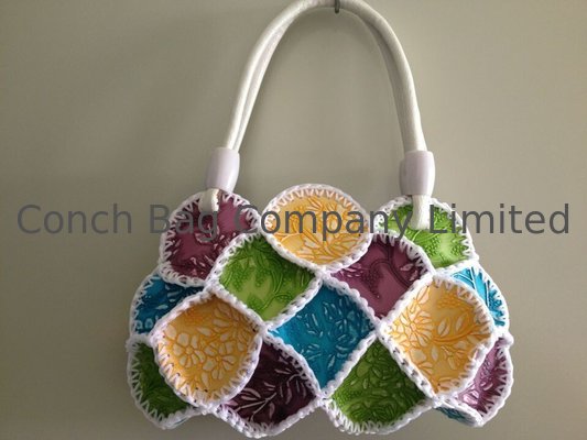 Crochet shoulder bag,purse bag,lady cosmetics bag,hand carry bag