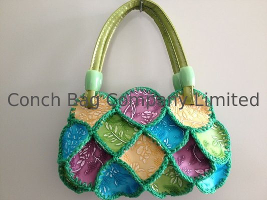 Crochet shoulder bag,purse bag,lady cosmetics bag,hand carry bag
