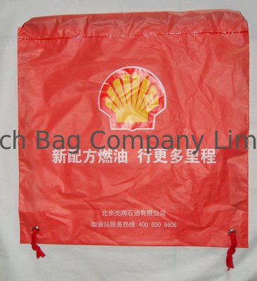 Recyclable Plastic Backpack Sports Drawstring Bags For Hiking / Travel
