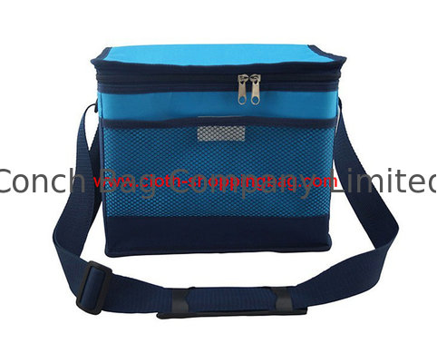 300D customized blue built lunch ice bag for hiking 4200ml