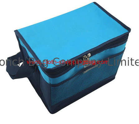 300D customized blue built lunch ice bag for hiking 4200ml