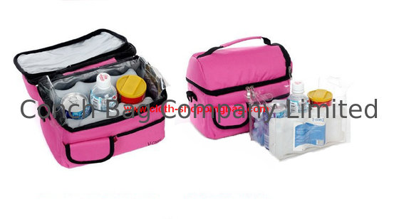 Insulated polyester lunch bag , orange built lunch bags for kids