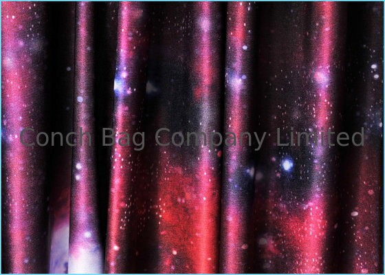 Galaxy Printed Polyester Lycra Spandex Fabric For Leggings / Swimming Suit / Clothing