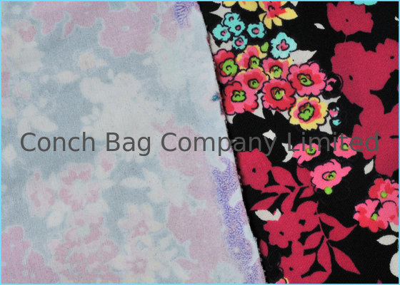 Flower Print Fabric / Matt Nylon Lycra Printed Spandex Fabric  1.5m*220gsm