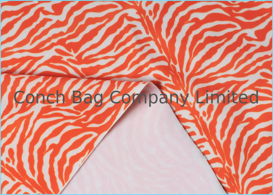 Tiger Stripe Fabric / Matt Nylon Lycra Printed Spandex Fabric For Underwear  1.5m*220gsm