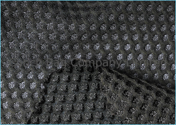 Polyester Spandex Honey Comb Knit Fabric / Stretch Mesh Fabric 1.5m * 170gsm