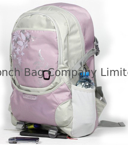 Kids School Backpacks Pink Nylon Backpack Bag for School