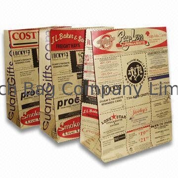 Customized Reusable Kraft Paper Bag with UV Lithography Treatment