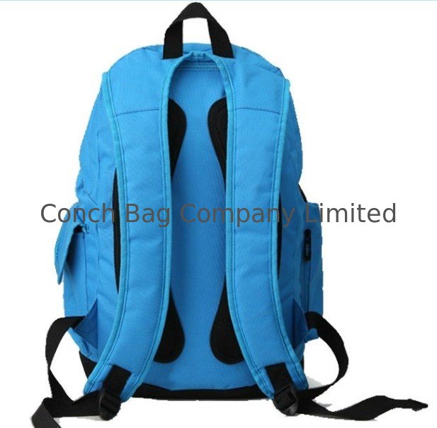Blue Silk Screen Print Kids School Backpacks with Fashion Design