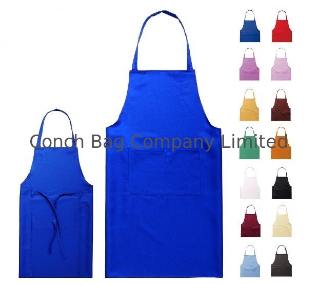 Blue 80gsm PP Non Woven Disposable Apron , Embroider Cooking Apron
