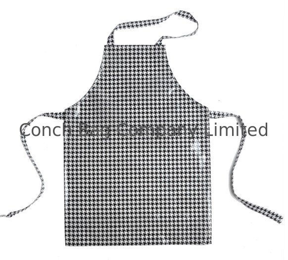 Waterproof PP Non Woven Apron with Woven Labels Printing for Cooking