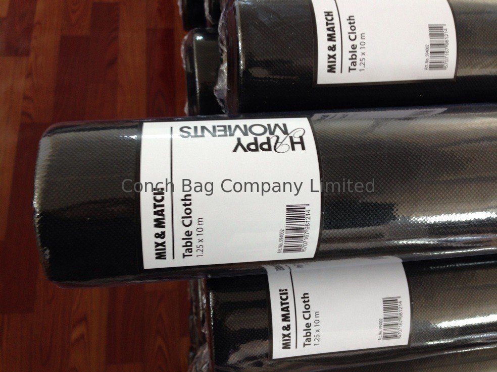 Black 80gsm Non Woven Fabrics Customize / nonwoven geotextile fabric