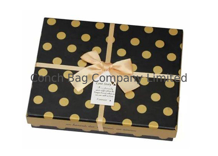 Luxury Polkas Dots Chocolate Gift Box Cardboard Box Trays Insert