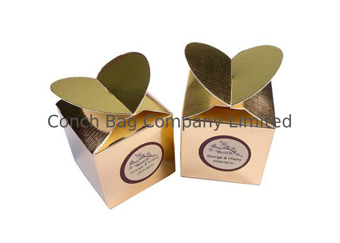 Small Recycled Cardboard Gift Boxes , Glossy Lamination Art Paper Auto-lock Box