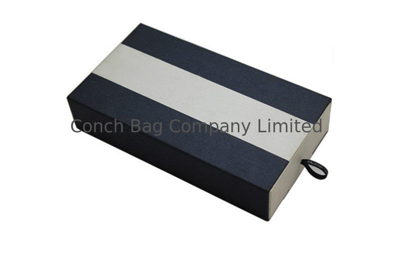 Black Recycled Cardboard Gift Boxes , Small Gifts Packaging Offset printing
