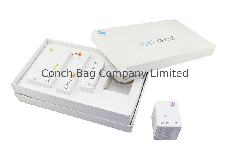 Skin cosmetics gift boxes with spot UV and matt lamination