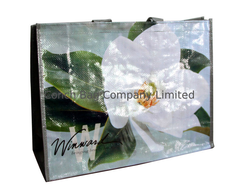 Water Proof PP Woven Shopping Bags , Reusable Carrier Bag