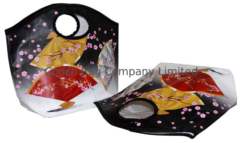 Fans & Flower PP Woven Shopping Bags Waterproof 140gsm