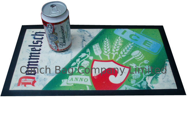 Promotional Nitrile Rubber Bar Runner Beer Mats with Non Woven Fabric