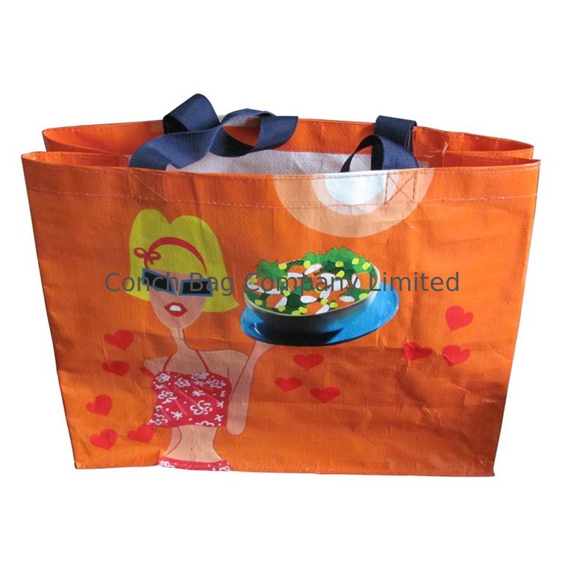 Foldable PP Woven Tote Shopping Bag