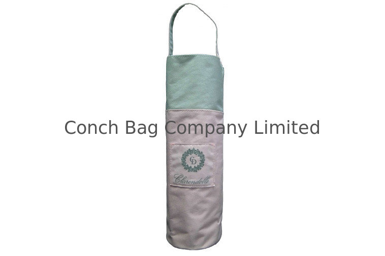 Promotional Small Wine Bottle Pouch Totes , Cute Reusable Shopping Bags