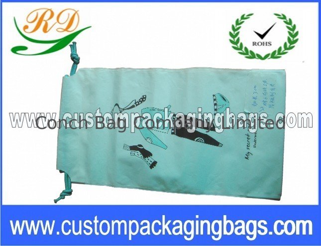 Custom Printed Poly Drawstring Plastic Bags for Packaging