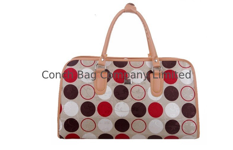 Water resistant lightweight cloth travel bags with large main compartment / logo printed