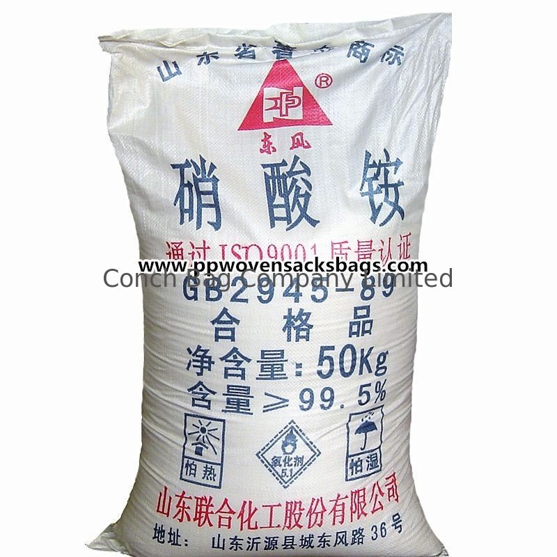 OEM Fertilizer Packaging Bags PP Woven Sacks for Packing Ammonium Nitrate
