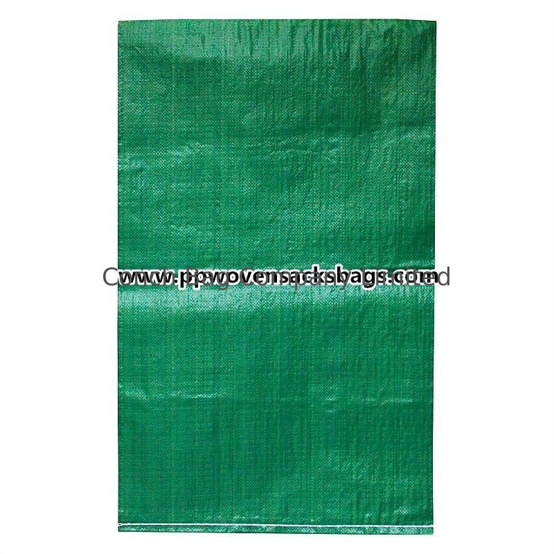 Biodegradable Green PP Woven Bags for Packing Limestone / Industrial PP Sacks