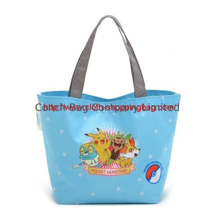 Processing  various 600D oxford monster pattern cloth shopping bag for Halloween