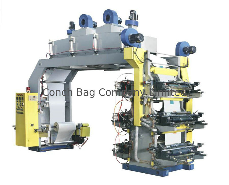 High Speed Flexo Printing machine printing polyethylene plastic