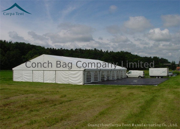 Chic Aluhall Outdoor Party Tents White / Clear PVC Fabric Flame Retardant