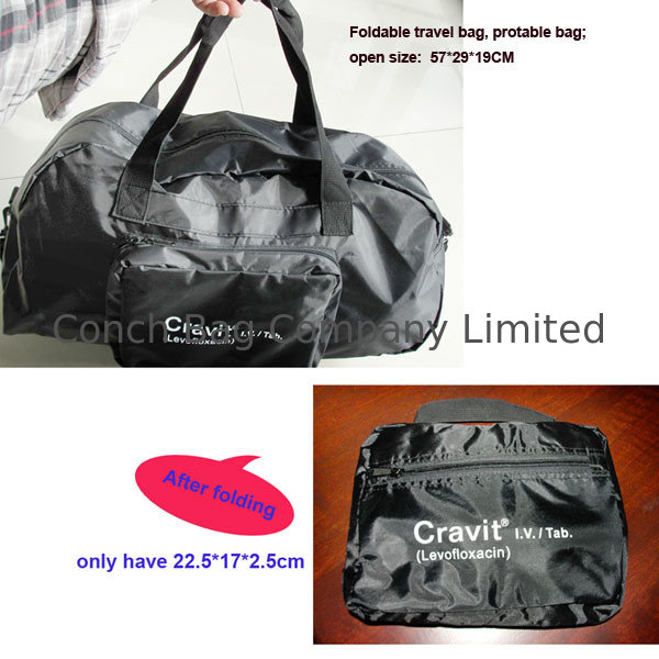 Foldable travel luggage bag, fodlable travel bag, folding handbags