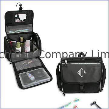 Large durable black polyester custom travel bags with zipper closure for teens