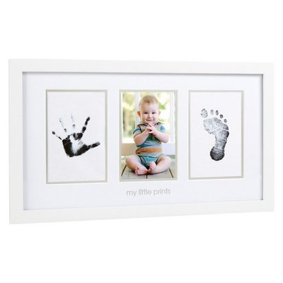 Baby first 12 months picture frame for DIY handprint and footprint first 12 months photo frame