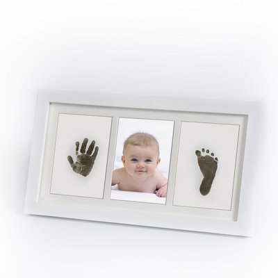 Baby first 12 months picture frame for DIY handprint and footprint first 12 months photo frame