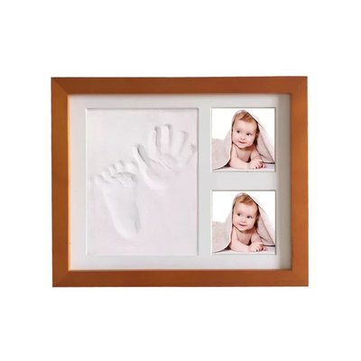 12 month picture frame for DIY handprint and footprint molduras para keepsake photo frame