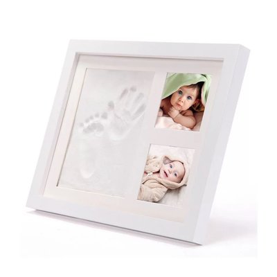 Baby's first year picture frame for DIY handprint and footprint molduras para photo moments frame