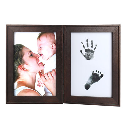 Baby picture frames for DIY handprint and footprint molduras paraone bulk goods name baby frame